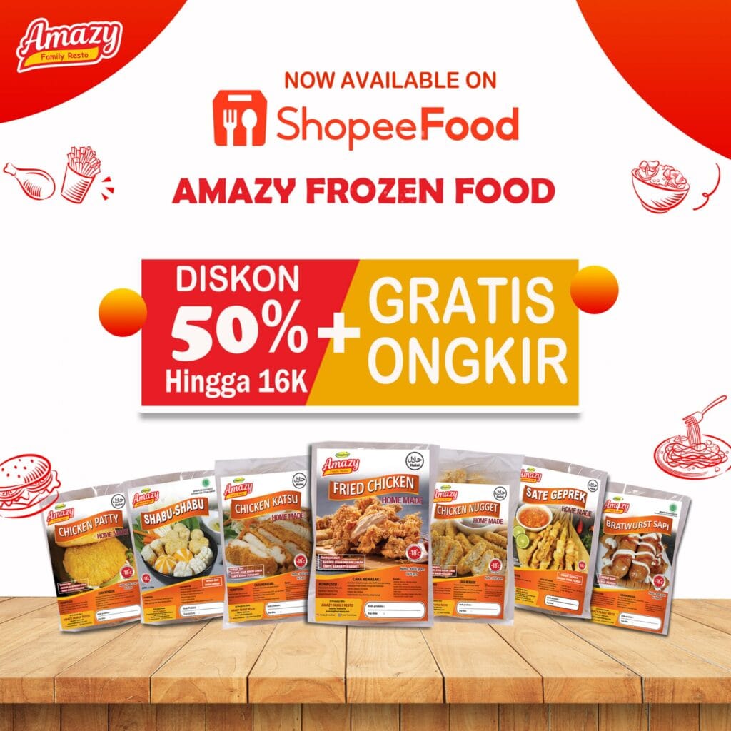 KINI !AMAZY FROZEN FOOD TERSEDIA DI SHOPEE FOOD - Amazy Frozen